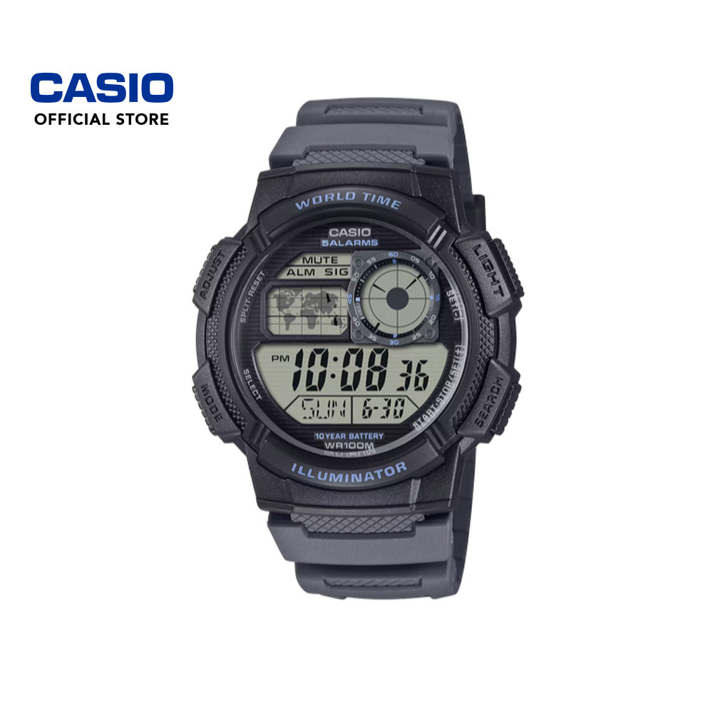 Casio General AE-1000W-8AV Grey Resin Band Men Watch | Shopee Malaysia
