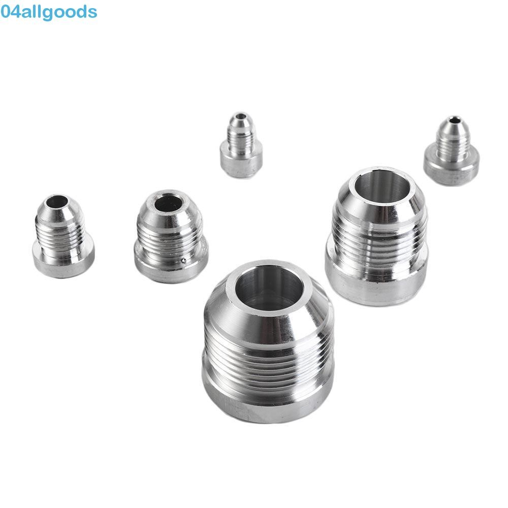 ALLGOODS Silver Male Aluminium Weld, Round Base Aluminum Straight Male ...