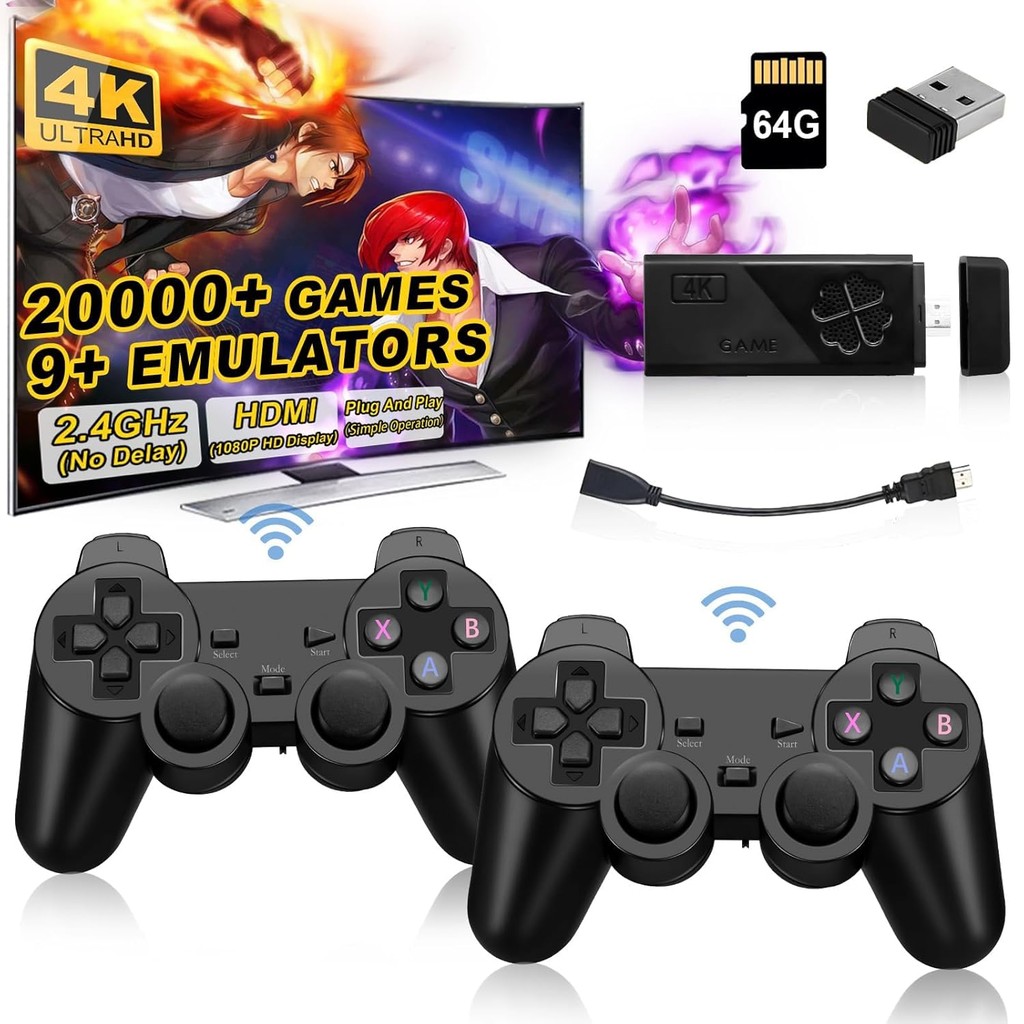 Wireless Retro Game Console Stick, Upgrade Retro Video Gaming Stick ...