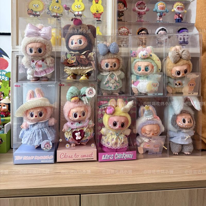 Labubu Display Box labubu Vinyl Pendant Storage Display Box Doll Doll ...