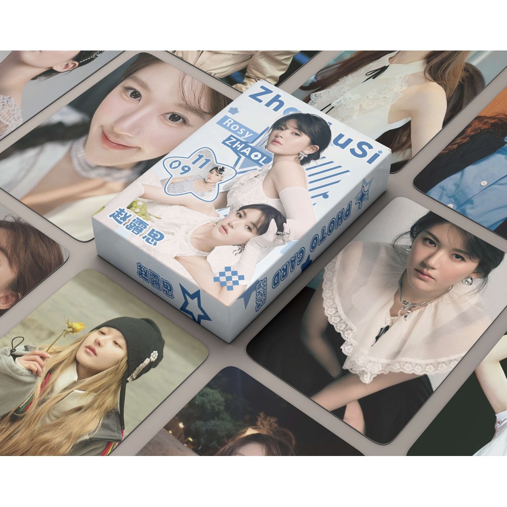 50-55pcs Chinese Drama Actor Rosy Zhao Lusi Hologram Lomo cards Singer ...