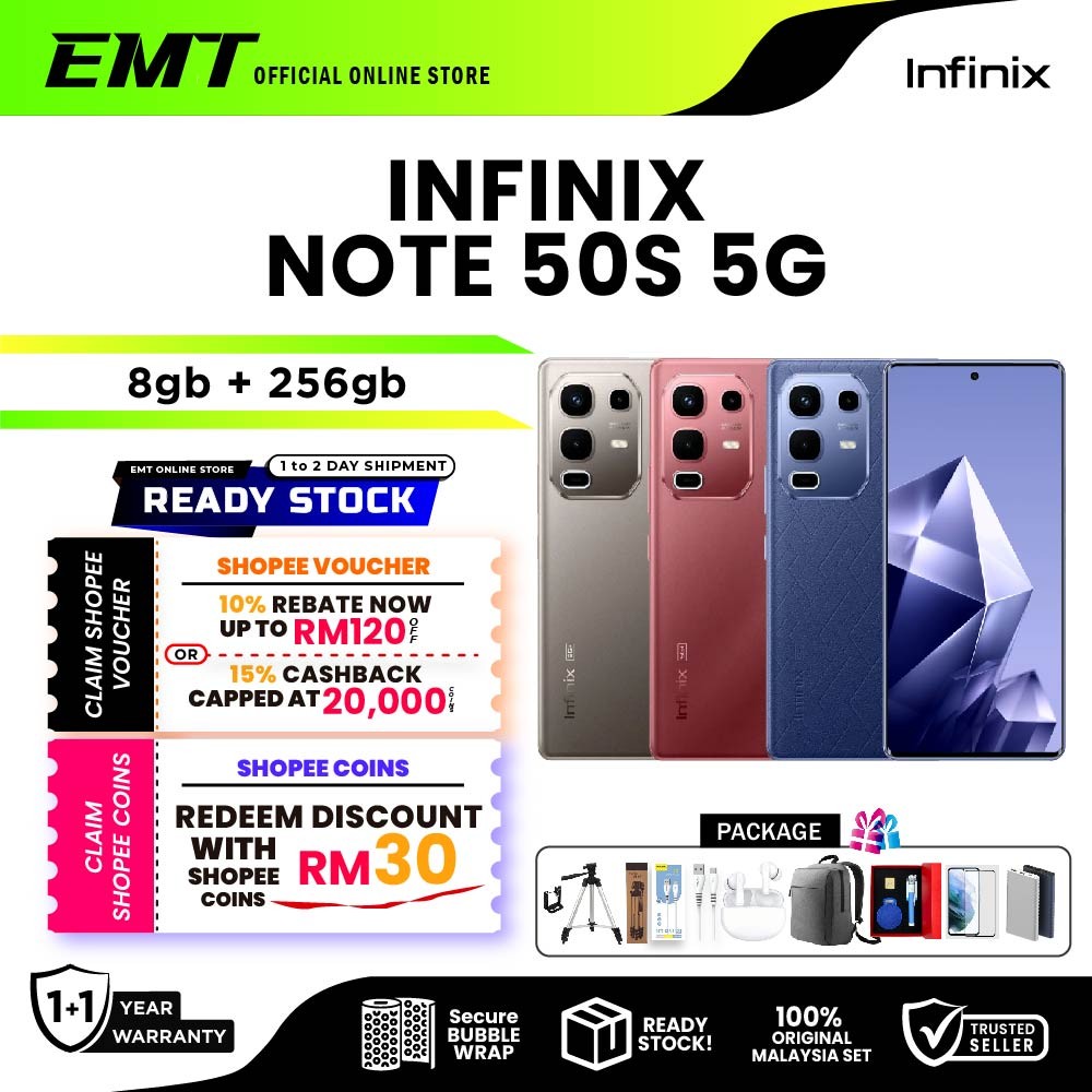 INFINIX NOTE 50S 5G [16(8+8)GB RAM 256GB ROM] - Original INFINIX ...