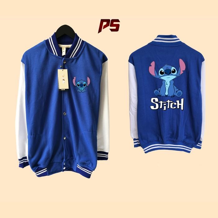 Lilo Alien Cartoon Varsity Stitch Jacket | Shopee Malaysia