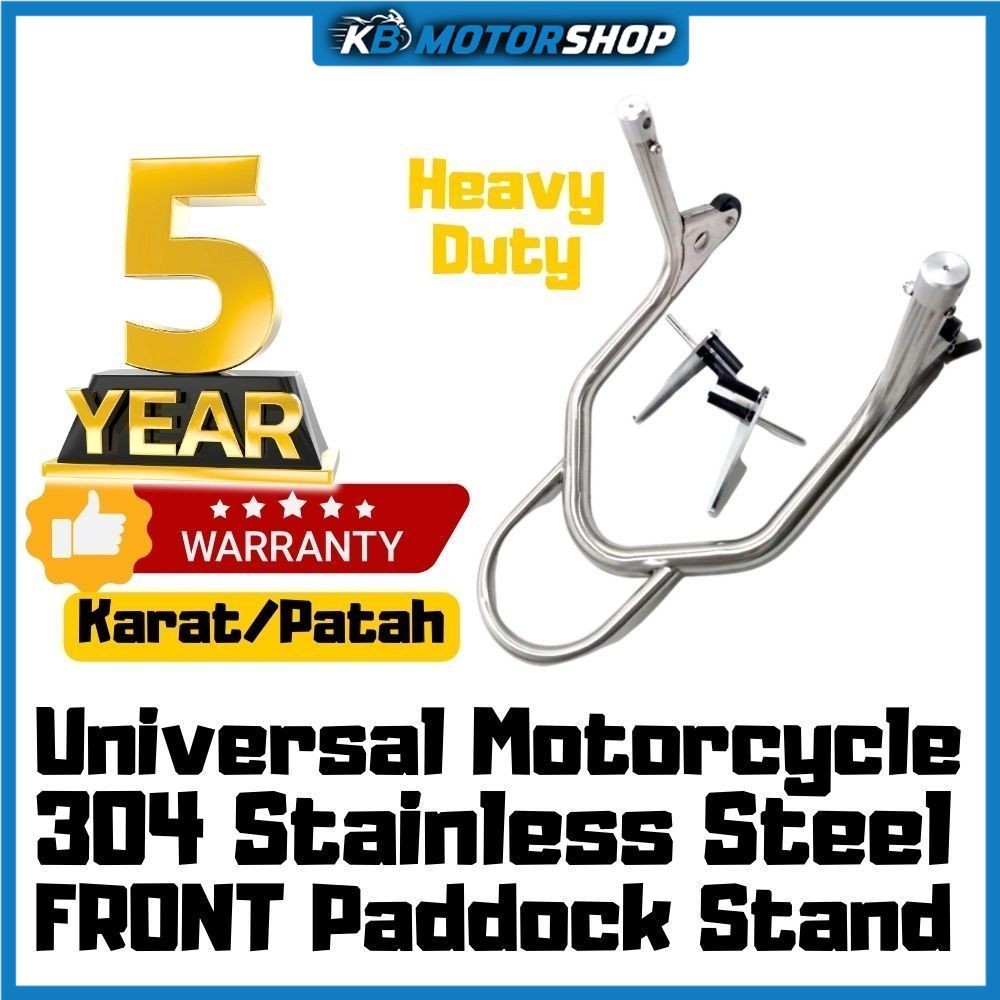 Universal Motorcycle 304 Stainless Steel FRONT Paddock Stand | Shopee ...