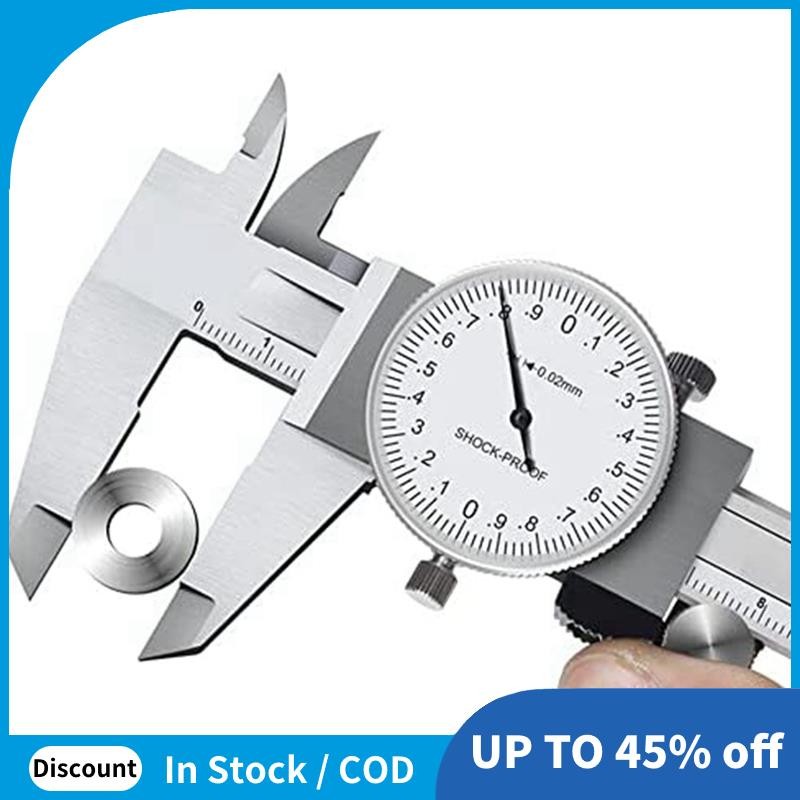 Metric Gauge Measuring Tool Dial Vernier Caliper Shock-Proof Vernier Caliper 0.02Mm | Shopee ...