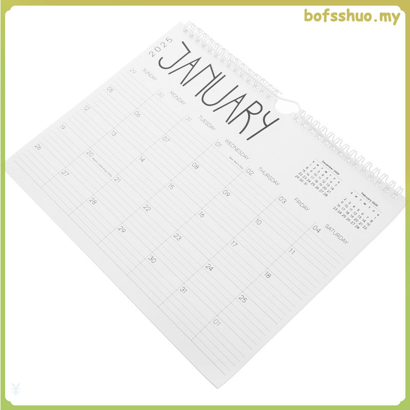 Flipped Wall Calendar Planners Organizers Monthly Schedule Book 2025 ...