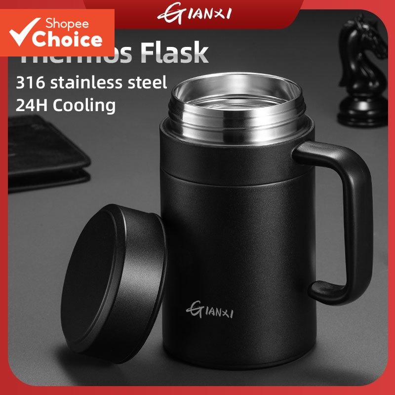 GIANXI【Ready-Stock】500ml 304 stainless steel thermos office thermos thermos thermos kettle ...