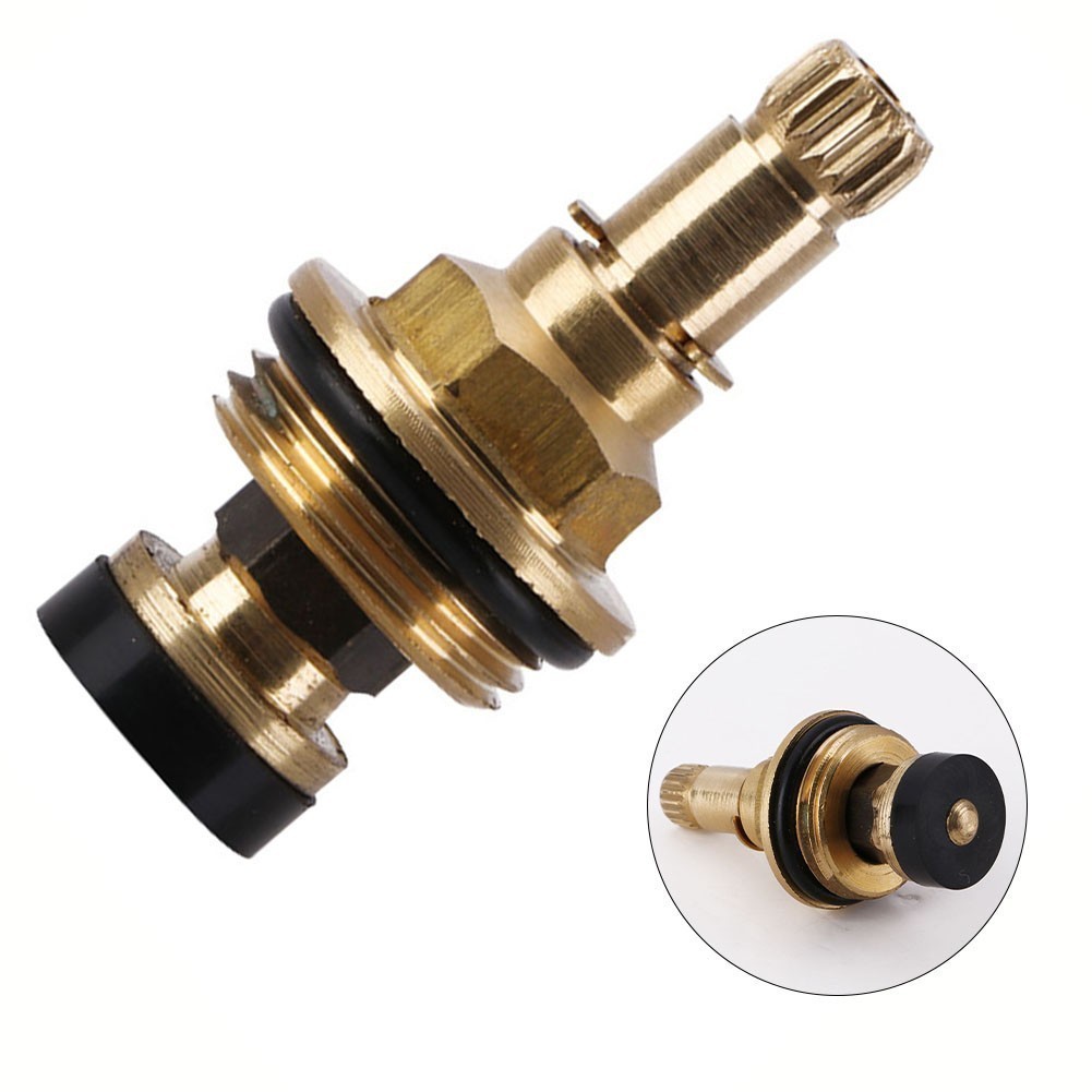 【HRDEAL】 Brass Slow Opening Spool Faucet Hot And Cold Water Spool G1/2 ...