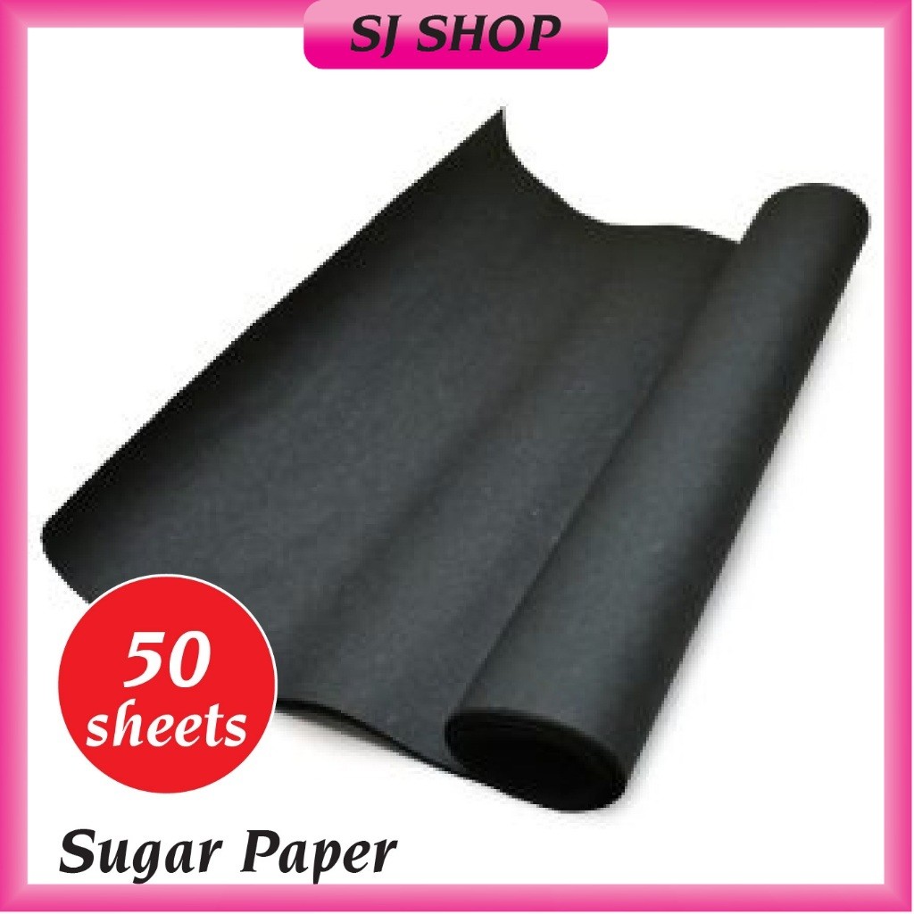 20" x 30" Sugar Paper (50pcs) | Black Sugar Paper 100gsm | Shopee Malaysia