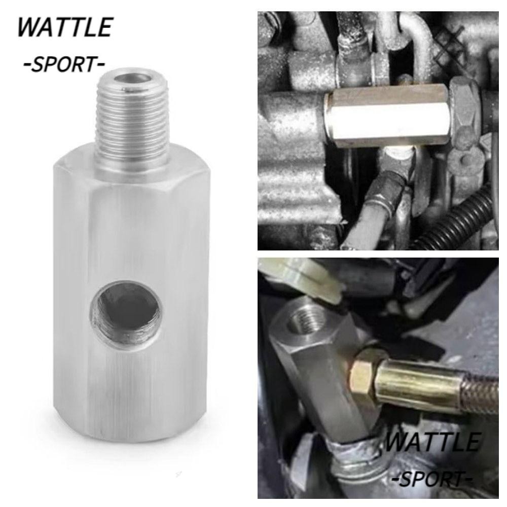 WATTLE Feed Line Gauge Tee Adapter, M12 M10 M14 1/8"NPT Female Oil ...