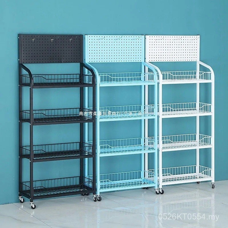 Multi-Layer Convenience Store Shelves Influencer Snack Rack Movable ...