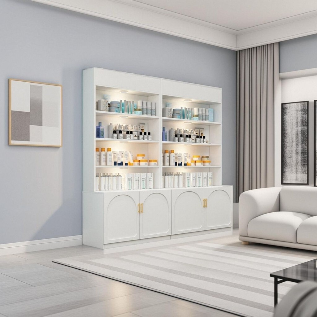 Cosmetics display cabinets, display cabinets, nail salon display ...