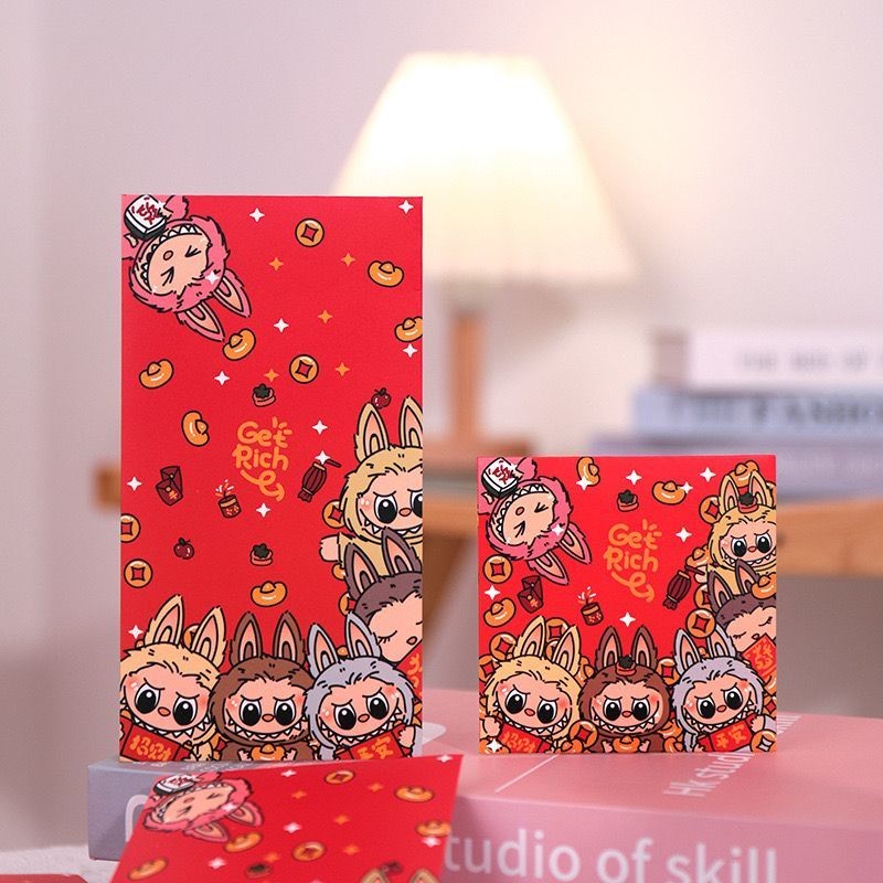 Hong Kong Version Cute labubu New Year Red Envelope Cartoon labubu Lee ...