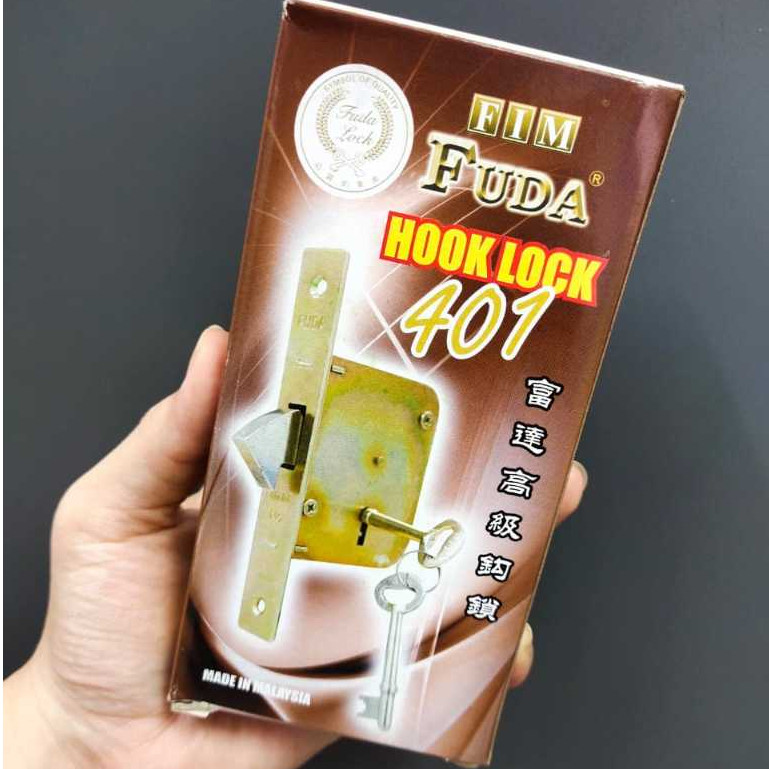 FUDA 401 Hook Lock / kunci grill besi pintu / grill door lock / grill ...