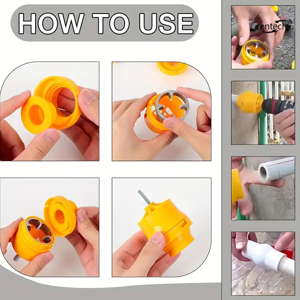 Pvc Pipe Cutter Set With Threading Tools Professional Plastic Pipe ...