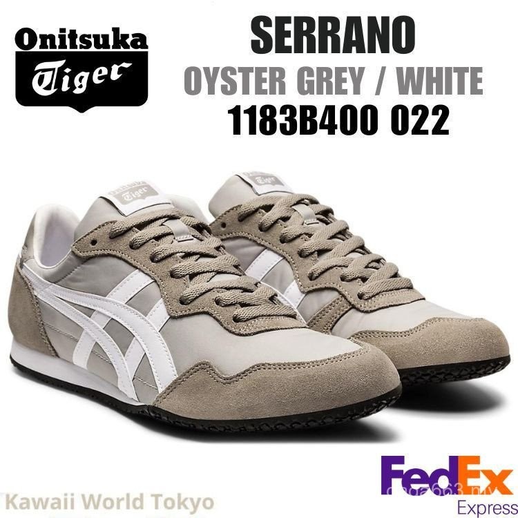 Onitsuka Tiger SERRANO OYSTER Kelabu/Putih 1183B400 022 UNISEX Jenama ...