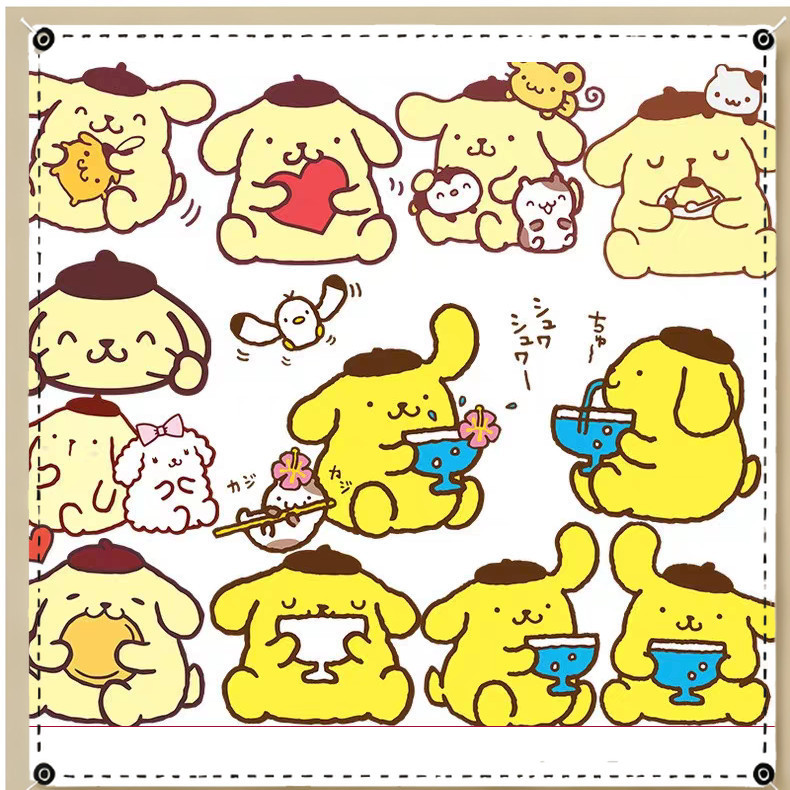UV582 Pom Pom Purin Sanrio series pattern customization, washable, heat ...