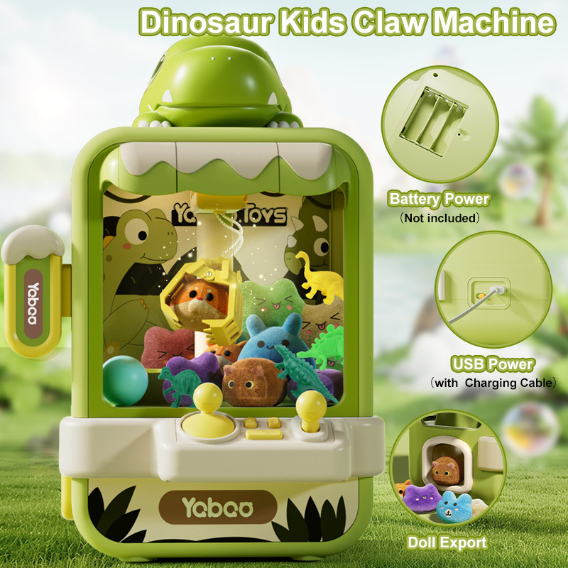 【In Stock】Dinosaur Scratch Claw Machine Toys Mini Claw Machine Animal ...