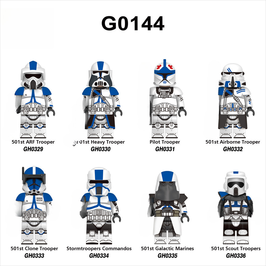 G0144 Star Wars Series Building Block Minifigure Infantry Scout Pilot ...