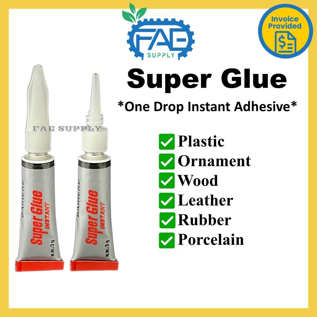 Super Glue 3g Instant Adhesive Super Fast Super Strong 强力胶水 Super Gam ...