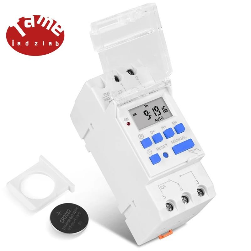 Programmable Digital Time Switch Relay Timer Control Ac 220v 16a Din Rail Mount Tm919a Timer