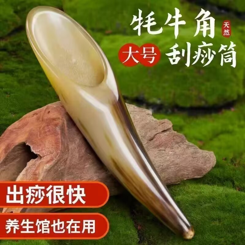 Authentic Real Horn Tube Back Massage Scraping Board Universal for ...