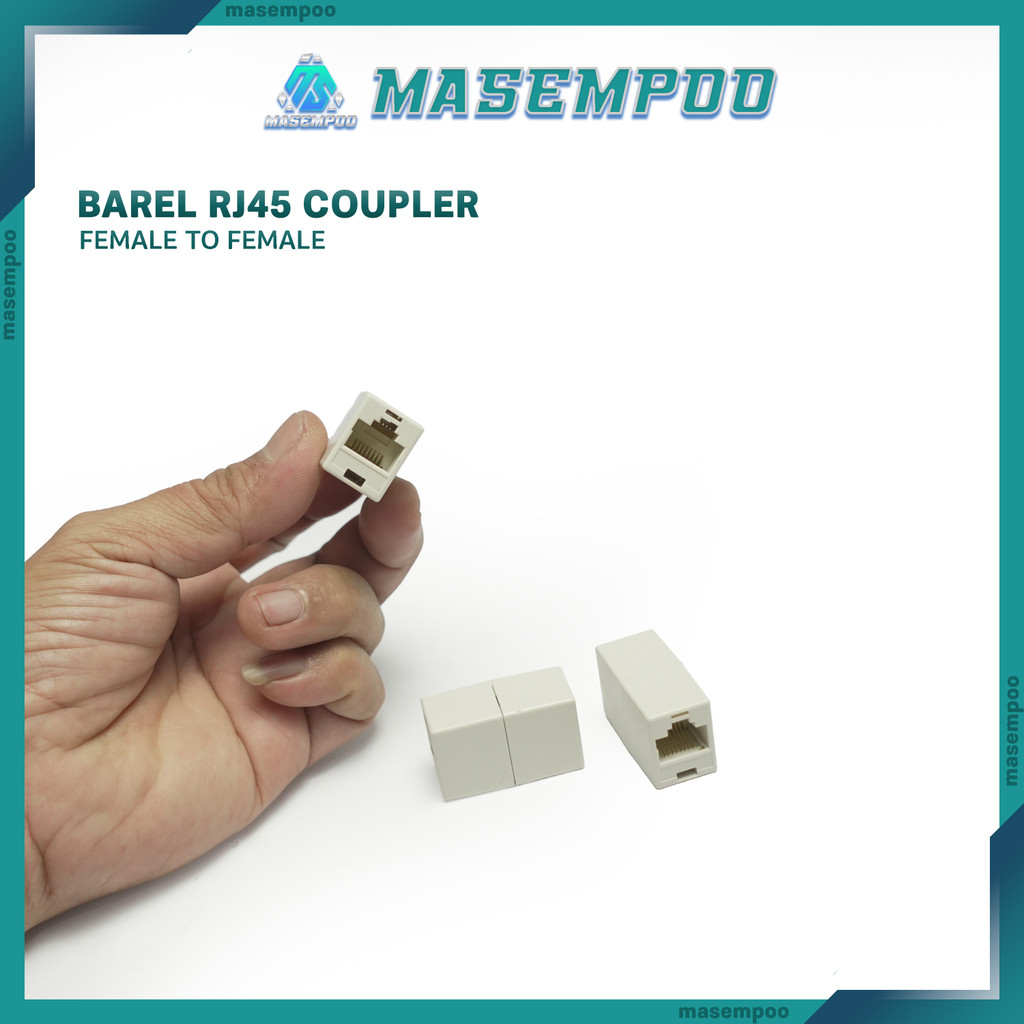Barrel RJ45 Coupler Female to Female LAN Connection Internet Network ...