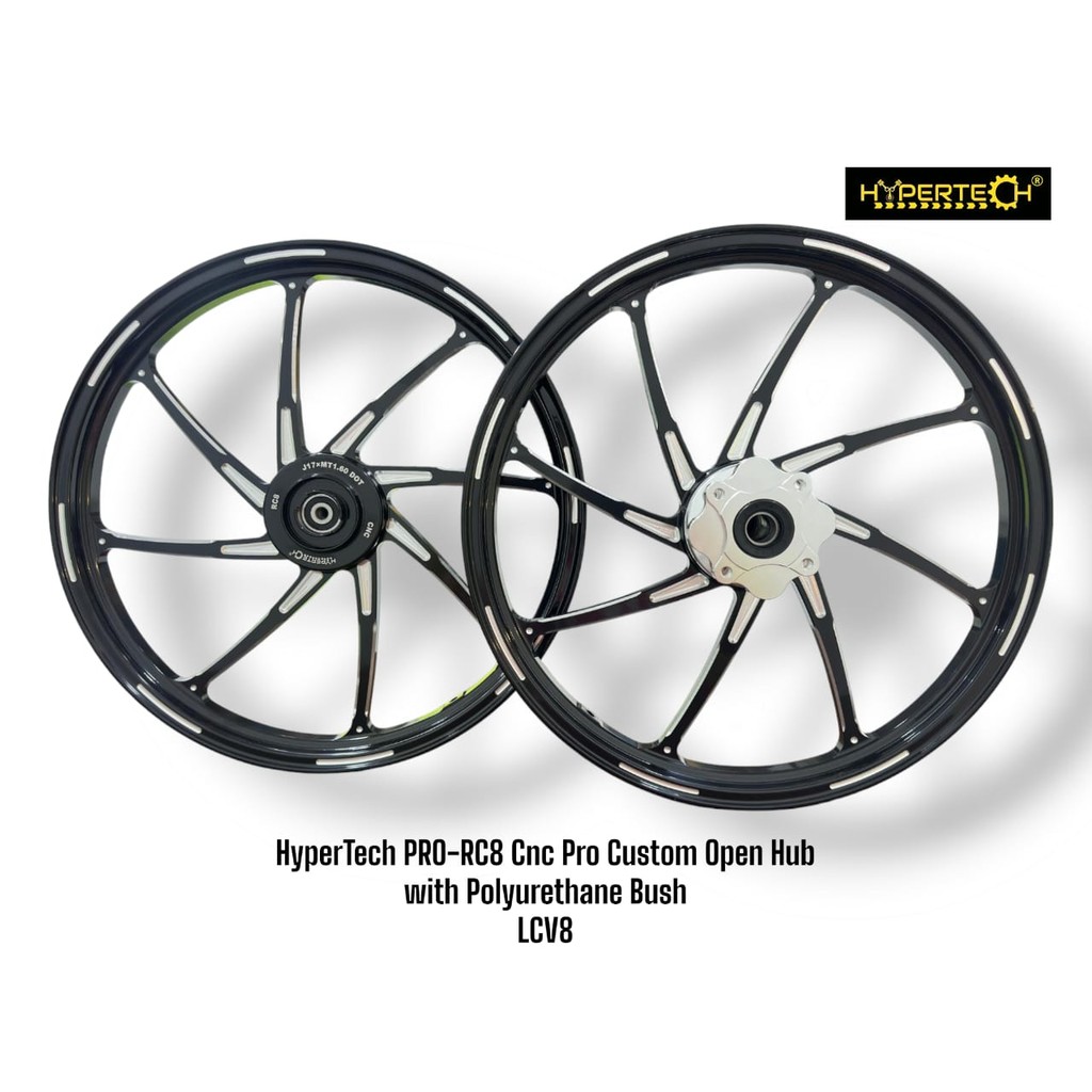 Hypertech PRO-RC4 RC8 SPORT RIM Pro custom open hub siap Polybush anti ...
