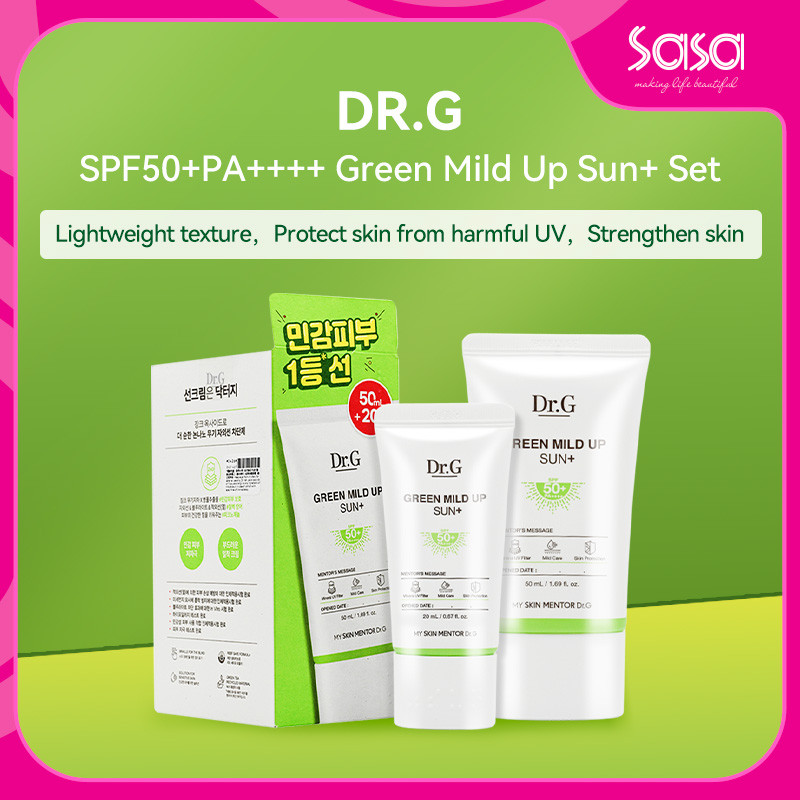 Dr.G SPF50+PA++++ Green Mild Up Sun+ Set 2pcs | Shopee Malaysia