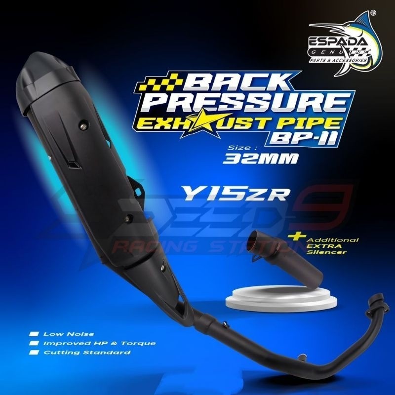 Espada exhaust BP2 Y15 Y15ZR LC135 v1-v8 28mm 32mm 35mm back pressure ekzos exzos | Shopee Malaysia