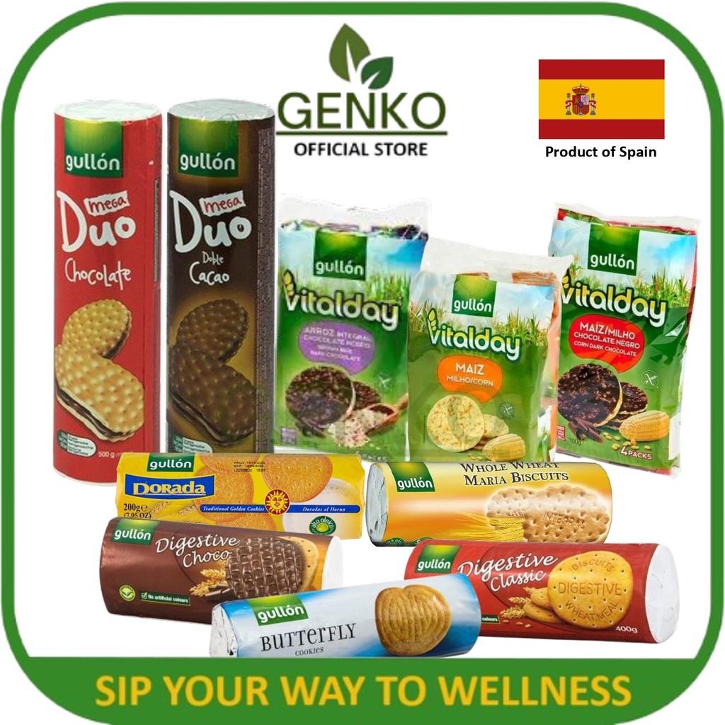 GULLON Biscuits Roll 200-400gm | GULLON Rice Cakes VITALDAY 4packs ...