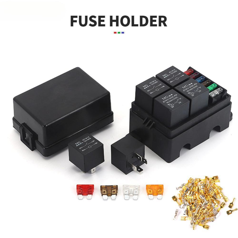 4 Relay Holder Free Combination Auto For Car Truck 6Way Fuse Holder ...