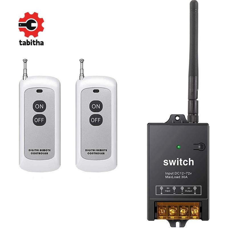 Remote Control Switch,DC 12V/24V/48V/72V 40A Relay, Wireless Switch ...