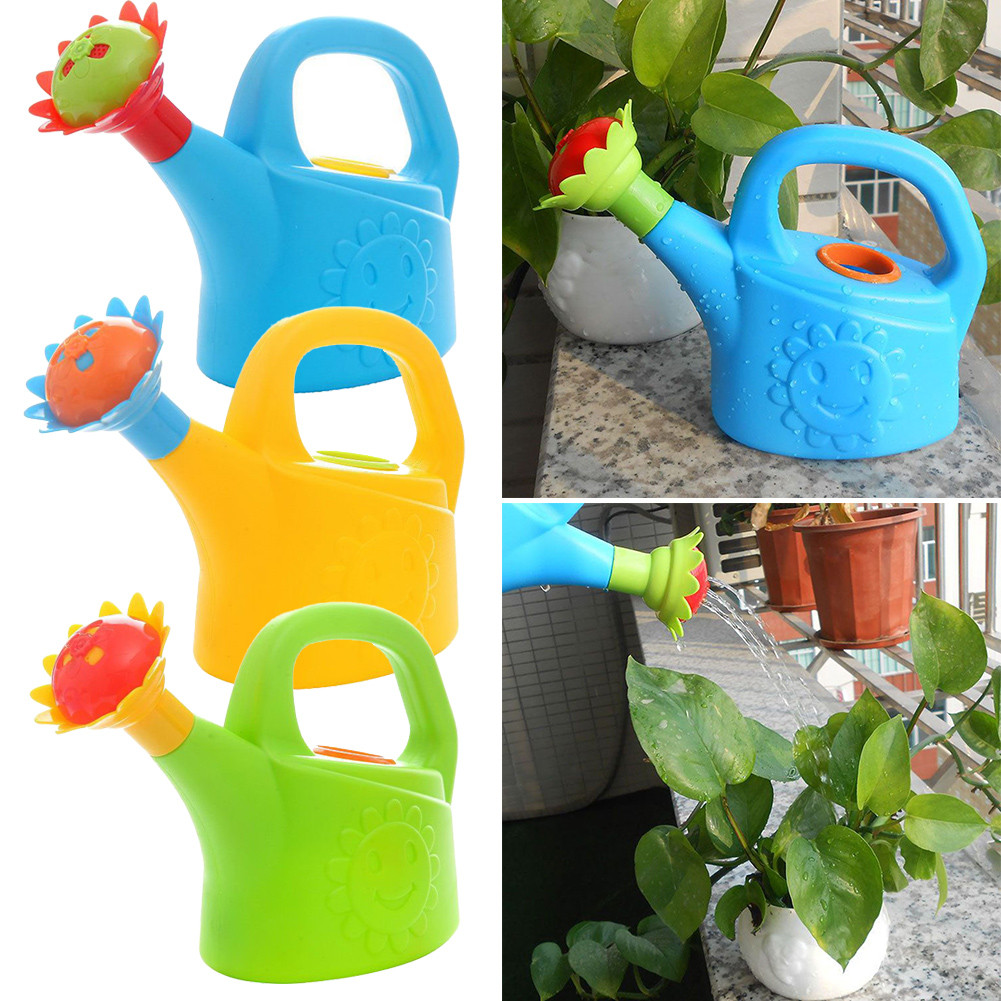 Cartoon Kids Watering Can with Sprinkler Spray for Beach Fun and Garden ...