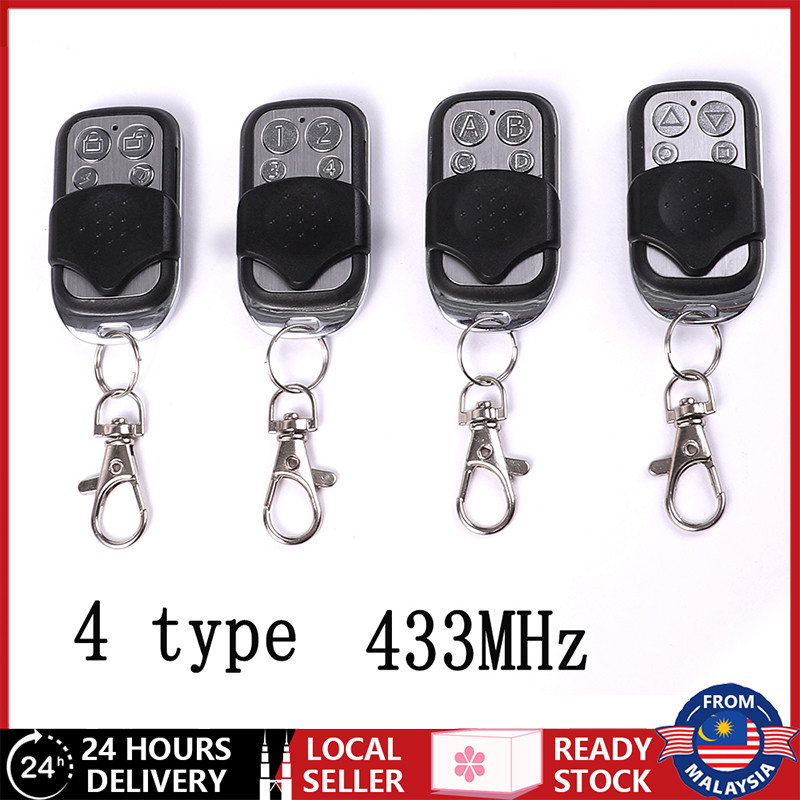 [Local Shipment] 433MHz Wireless RF Remote Controller,Universal 4 Channel Remote Control, ABCD ...