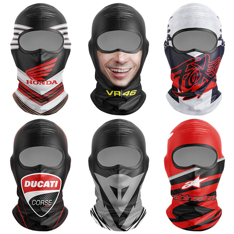 Motorcycle Riding Mask Full Face Helmet Lining Harley Dennis Ducati ...