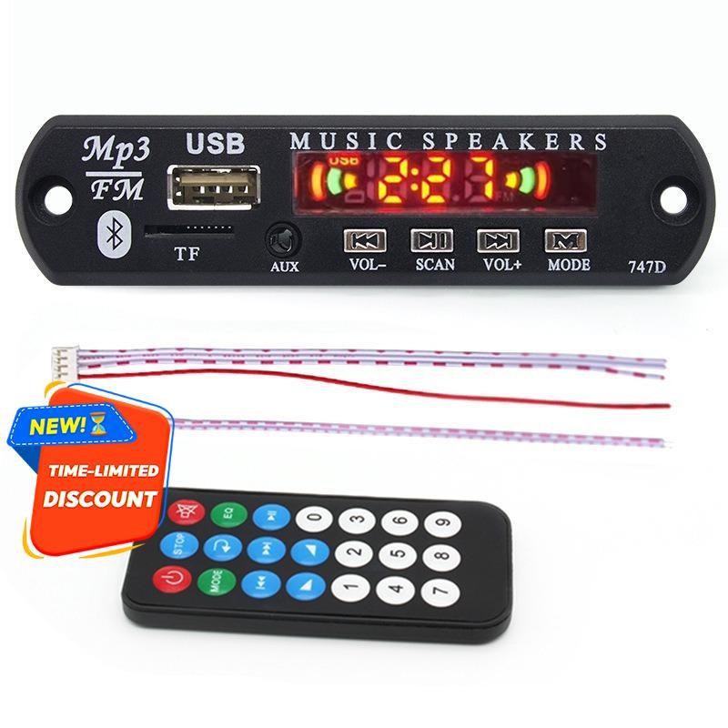 DC 12V Bluetooth 5.0 Car Kit Wireless MP3 Deco Board Audio WMA Lossless ...