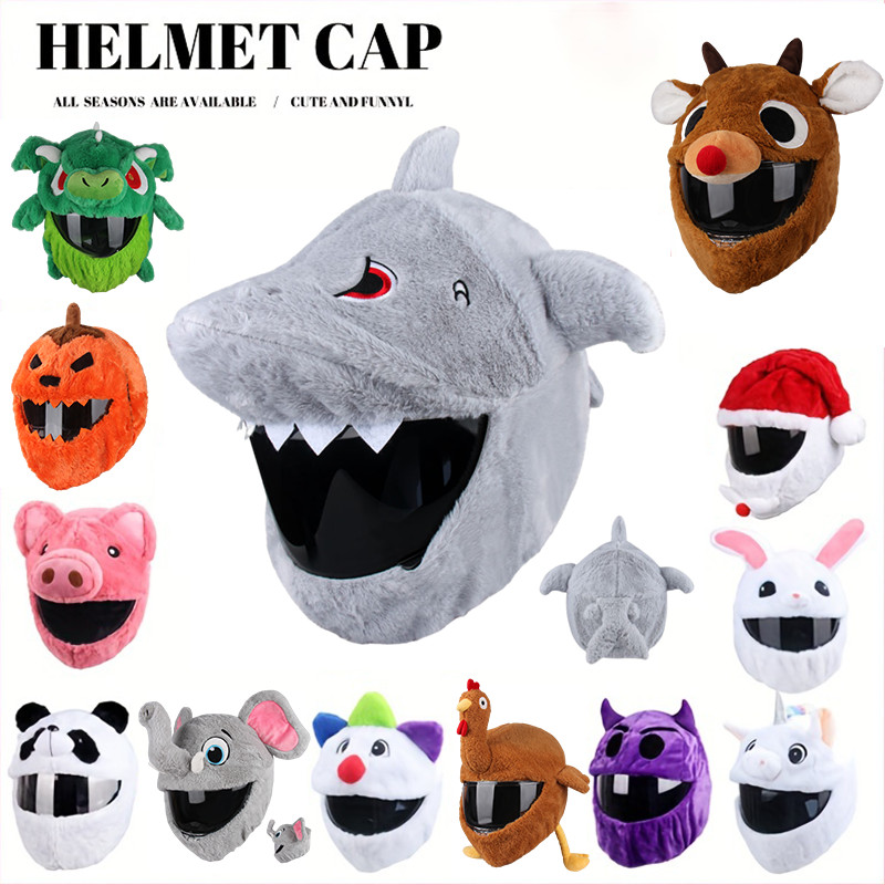 Helmet Cross-Border Plush Cartoon Cute Full Helmet Revealing Scratch ...