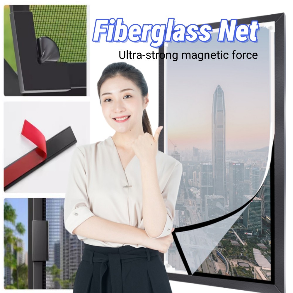 WEFILM Magnetic Window Mosquito Net DIY Mesh Invisible Screen ...