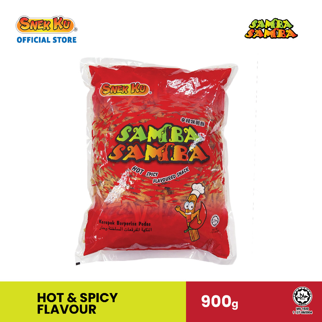 Snek Ku Samba Hot & Spicy Flavoured Snacks (900g) | Shopee Malaysia