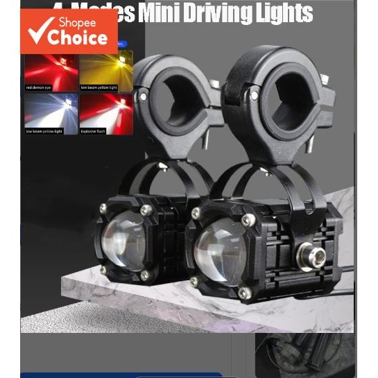 LED Motorcycle Lights in 4 Colors: White, Yellow, Red, and Colorful ...