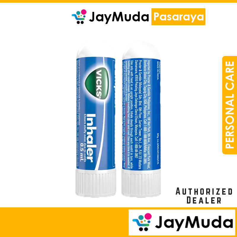 Vicks Inhaler 0.5ml Camphor Menthol Clear Stuffy Nose Due To Colds ...