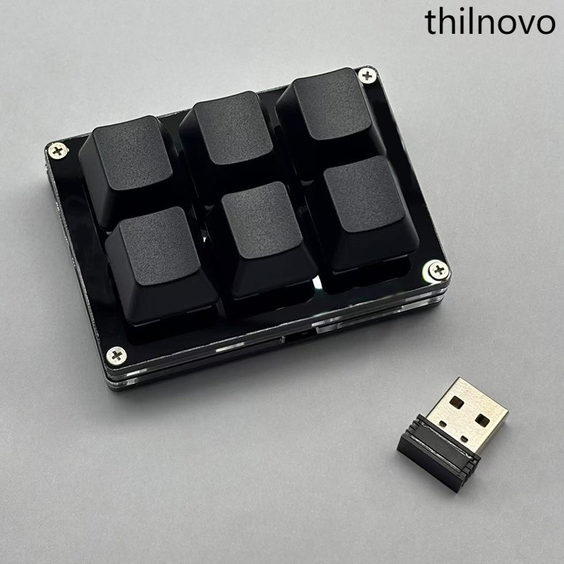 Wireless Bluetooth Keyboard 6-Key Mechanical Keyboard Custom Shortcut Keys Programmable Hardware ...