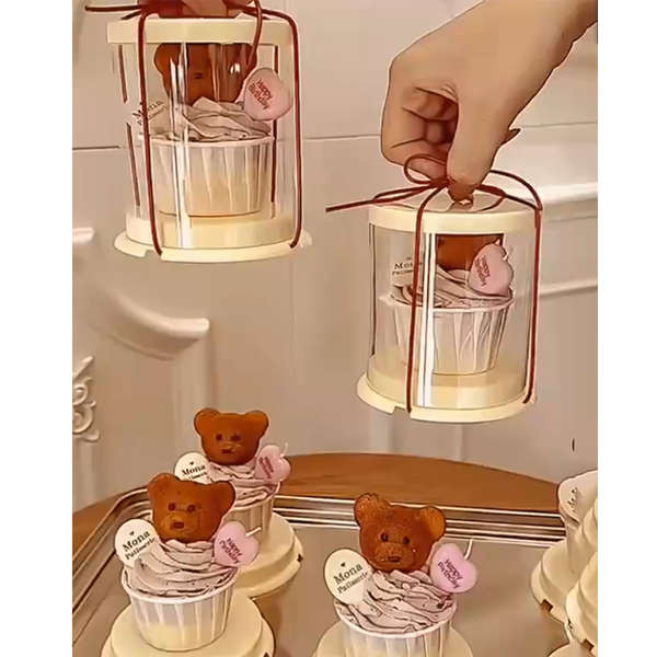 bekas kek cupcake box Kotak kek mini selebriti Internet Hari Kanak ...