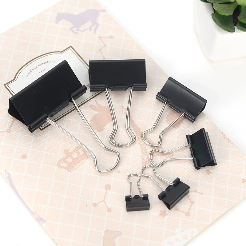 S1033 1pcs DOUBLE BINDER CLIP binder clip paper clip double clip ...