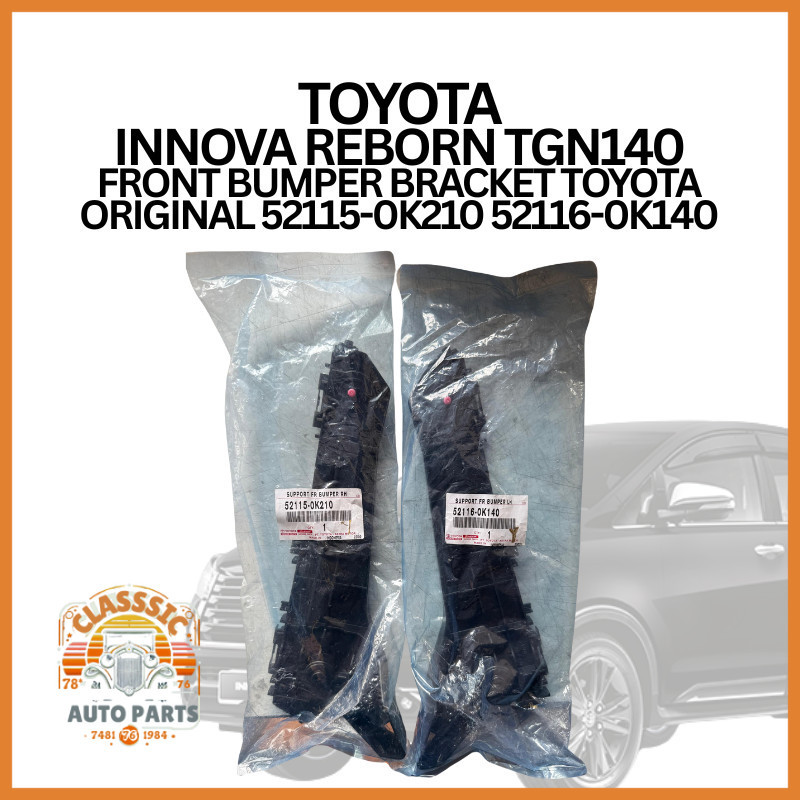 TOYOTA INNOVA REBORN TGN140 FRONT BUMPER BRACKET TOYOTA ORIGINAL 52115 ...