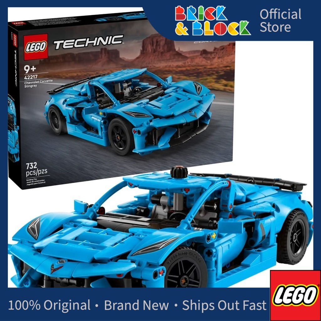 LEGO 42217 Chevrolet Corvette Stingray Blue | LEGO Technic | Shopee ...