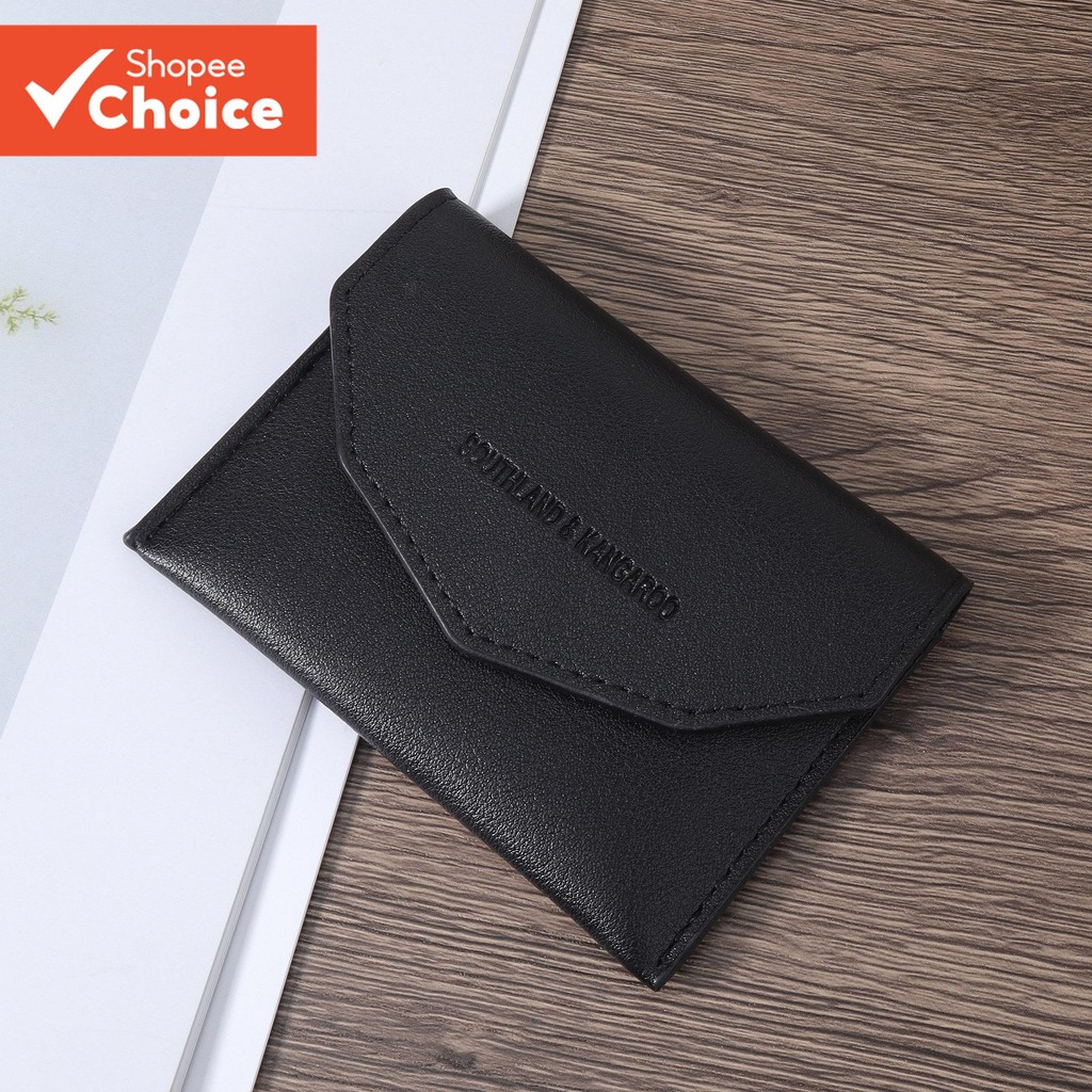 Fashionable and minimalist snap on wallet, lightweight portable small ...