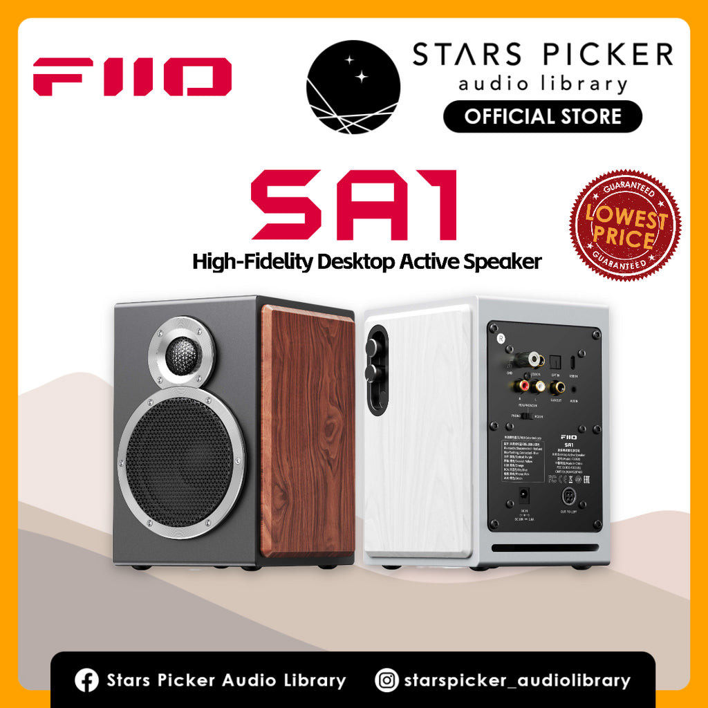 FiiO SA1 High Fidelity Desktop Active Speakers | Shopee Malaysia