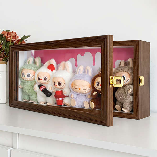 🔥 Dustproof 🔥 Durable Protection Showcase 手办收纳 Labubu storage display ...